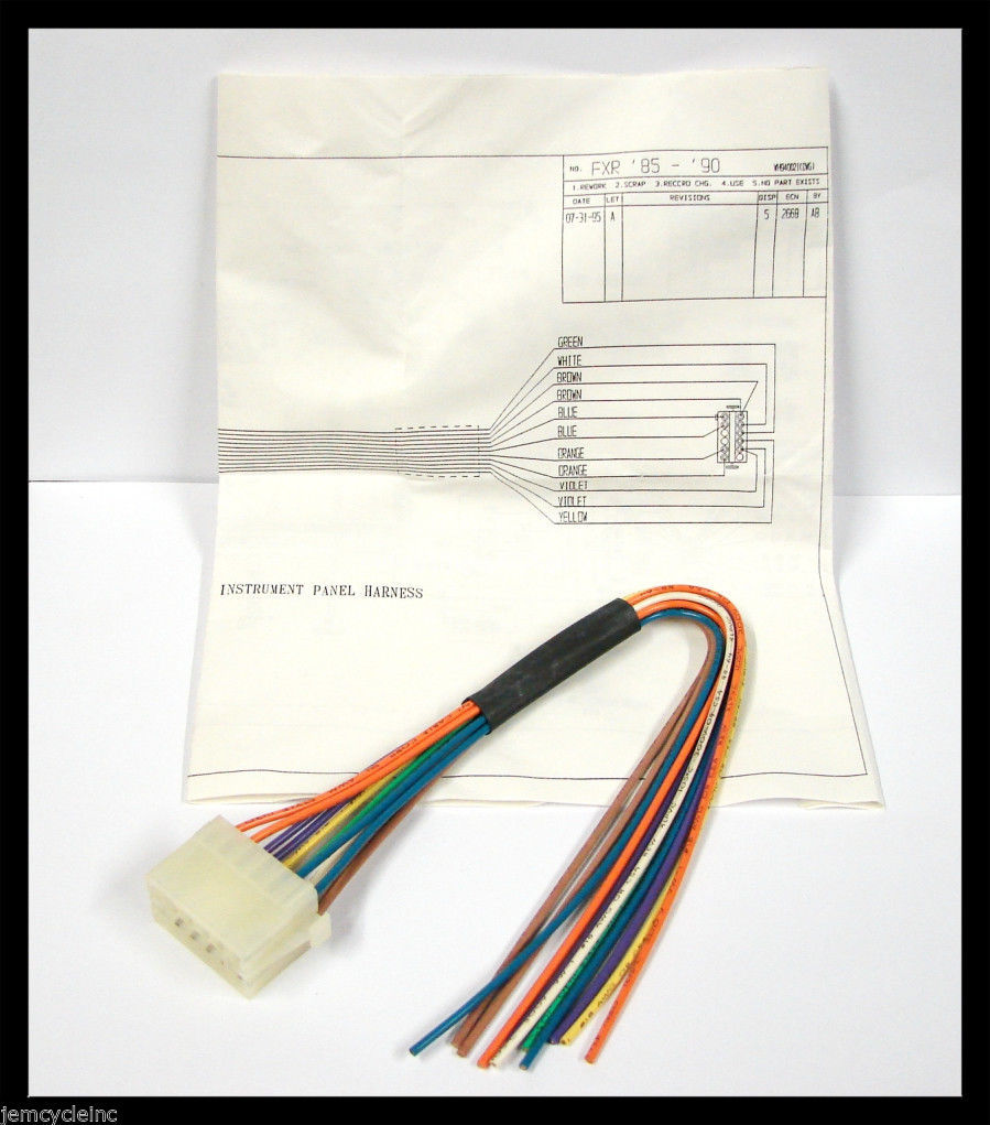 Color Coded Instrument Pane Wiring Harness, High Quality Color Coded ...