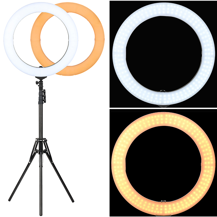 18 Inch Adjustable Color Temperature Studio Led Ring Light 3300k-5600k ...