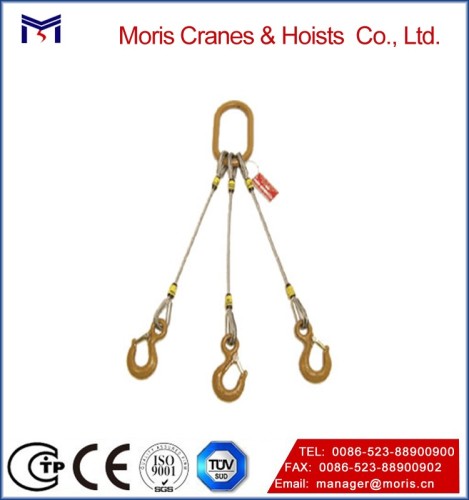 Multi Leg Bridle Wire Rope Sling For Industrial Use, High Quality Multi ...