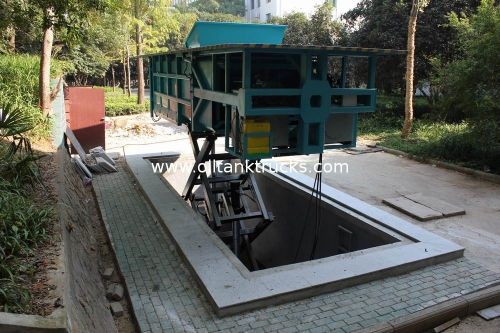 Modular Underground Horizontally Lifting Compression Waste / Garbage ...