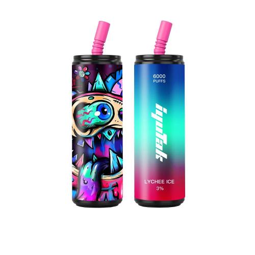 สไตล์การขายร้อน 6000puffs อุปกรณ์ Vape ที่ใช้แล้วทิ้ง 15ml คุณภาพสูง ...