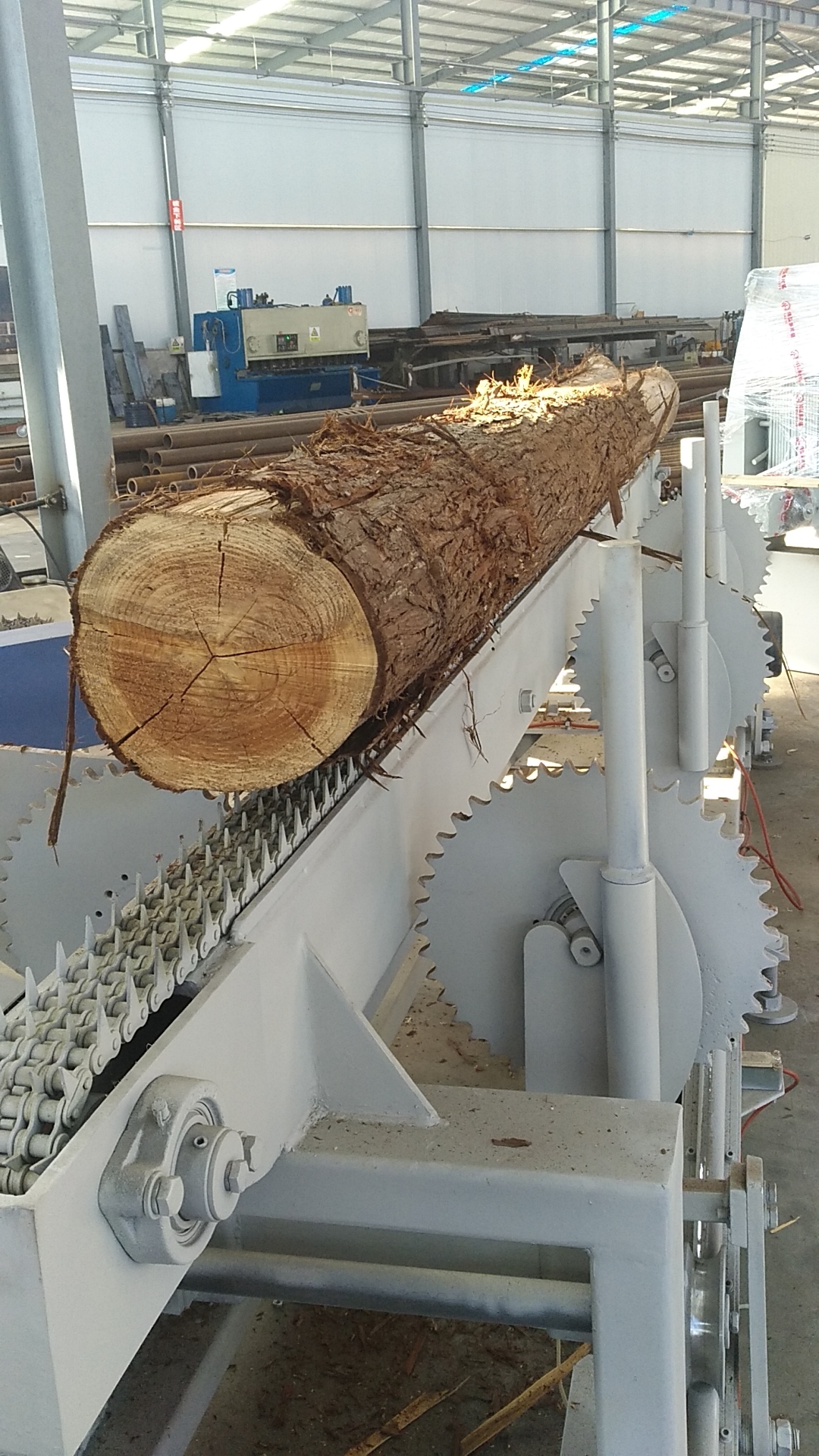 Wood Log Sawmill Line: Wood Cutting And Sawing Equipment, High Quality ...