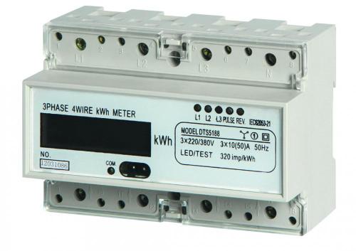 Din-rail Mounting Three Phase Electronic Rs485/modbus/infrared ...
