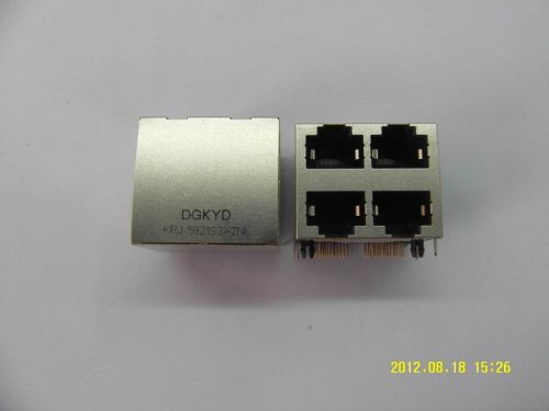 2x2 Multi Port Ethernet Rj45 Modular Jack For Optical Transceivers Applications, High Quality ...
