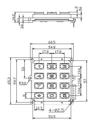 Numeric Keypad Lcd Keypad Gate Lock Electric Gate Keypad Gate Keypads ...