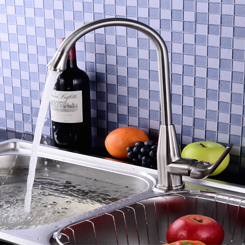 Deck Mounted Pull Out Water Tap Kitchen Mixer Faucet, High Quality Deck ...