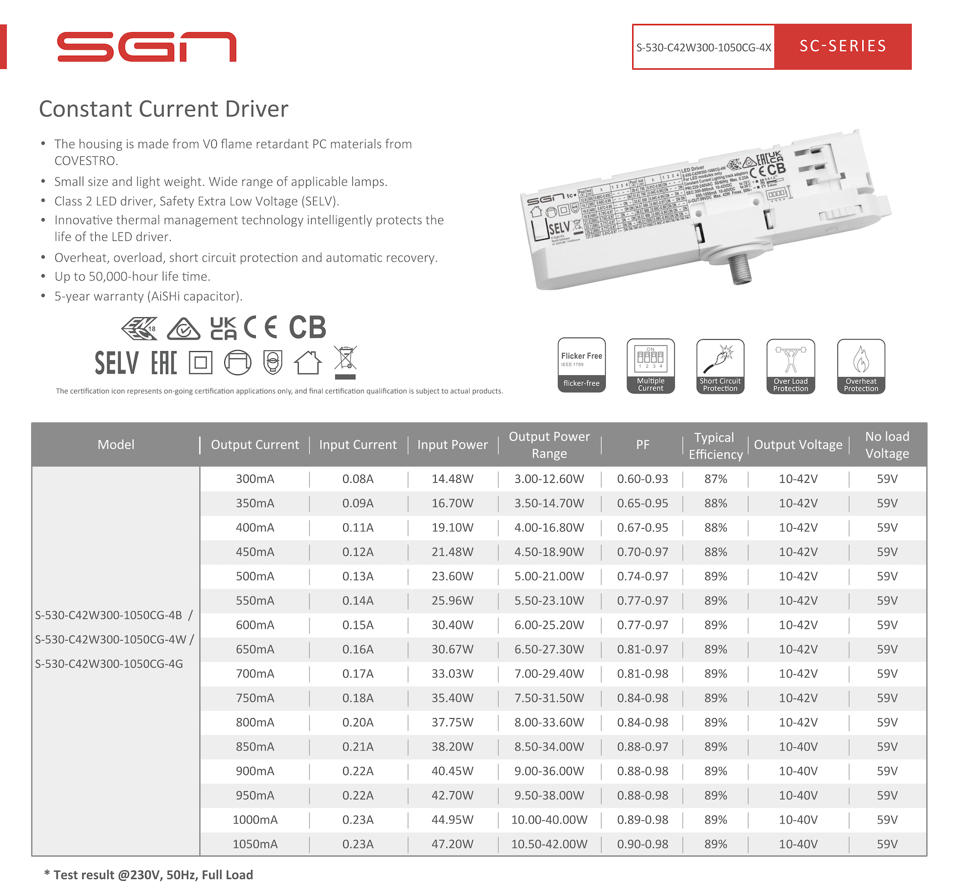 Intrack Led Driver 42w300-1050, High Quality Intrack Led Driver 42w300 ...