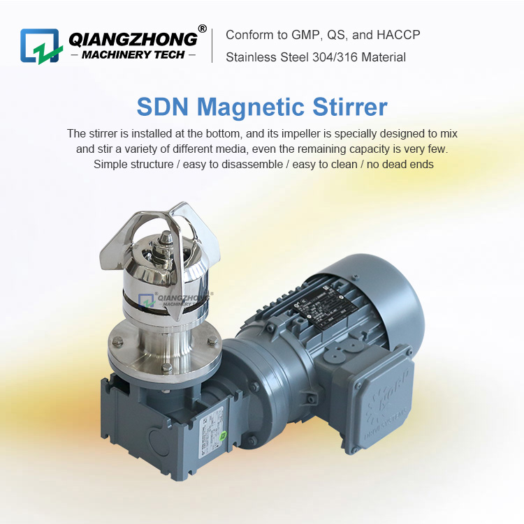 Stainless Steel Mixing Tank Bottom Magnetic Stirrer Mixer, High Quality ...