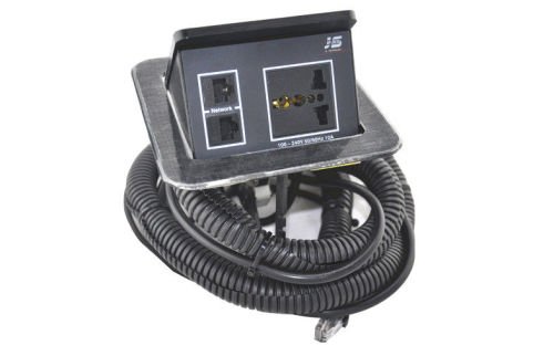 Power Data Rj45 Conference Table Connection Box , German Oulets, High ...