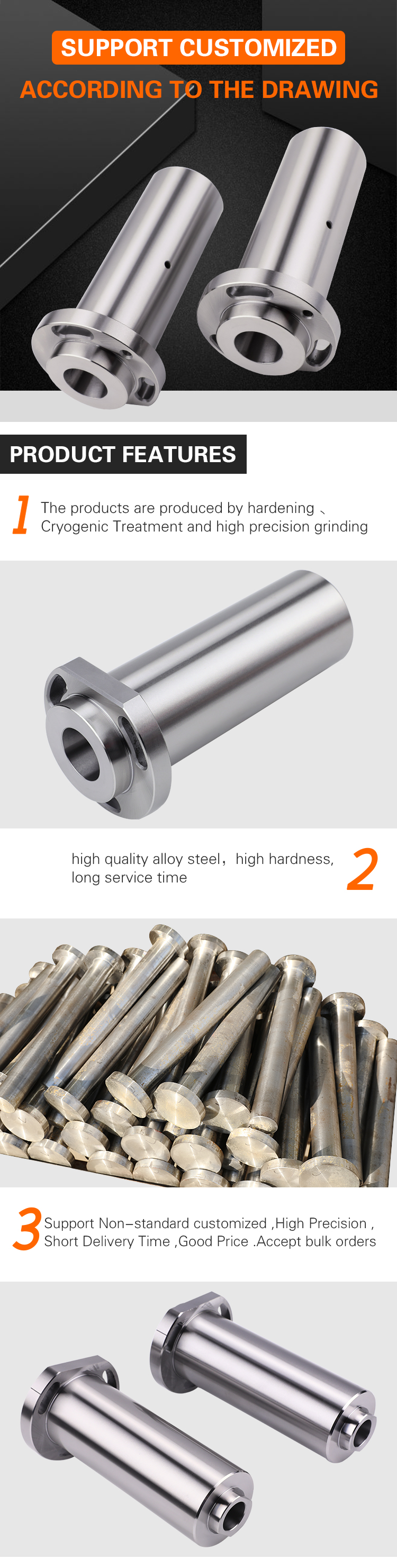 Custom Made Tailstock Arbor Spindle สำหรับ Cnc Lathe คุณภาพสูง Custom ...