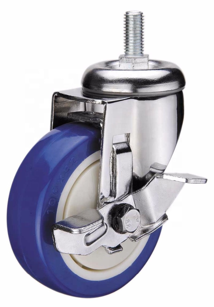 Silent Replacement Stem Caster Wheels For Trolleys And Work Tables, 4 ...