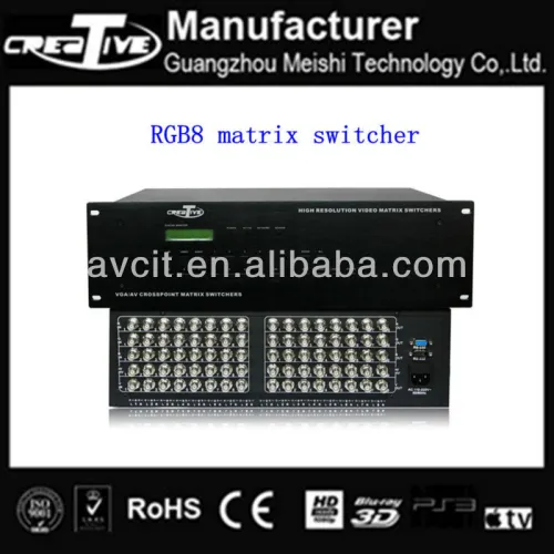 Full Cross Point Rgb Component Video Switcher, High Quality Full Cross ...