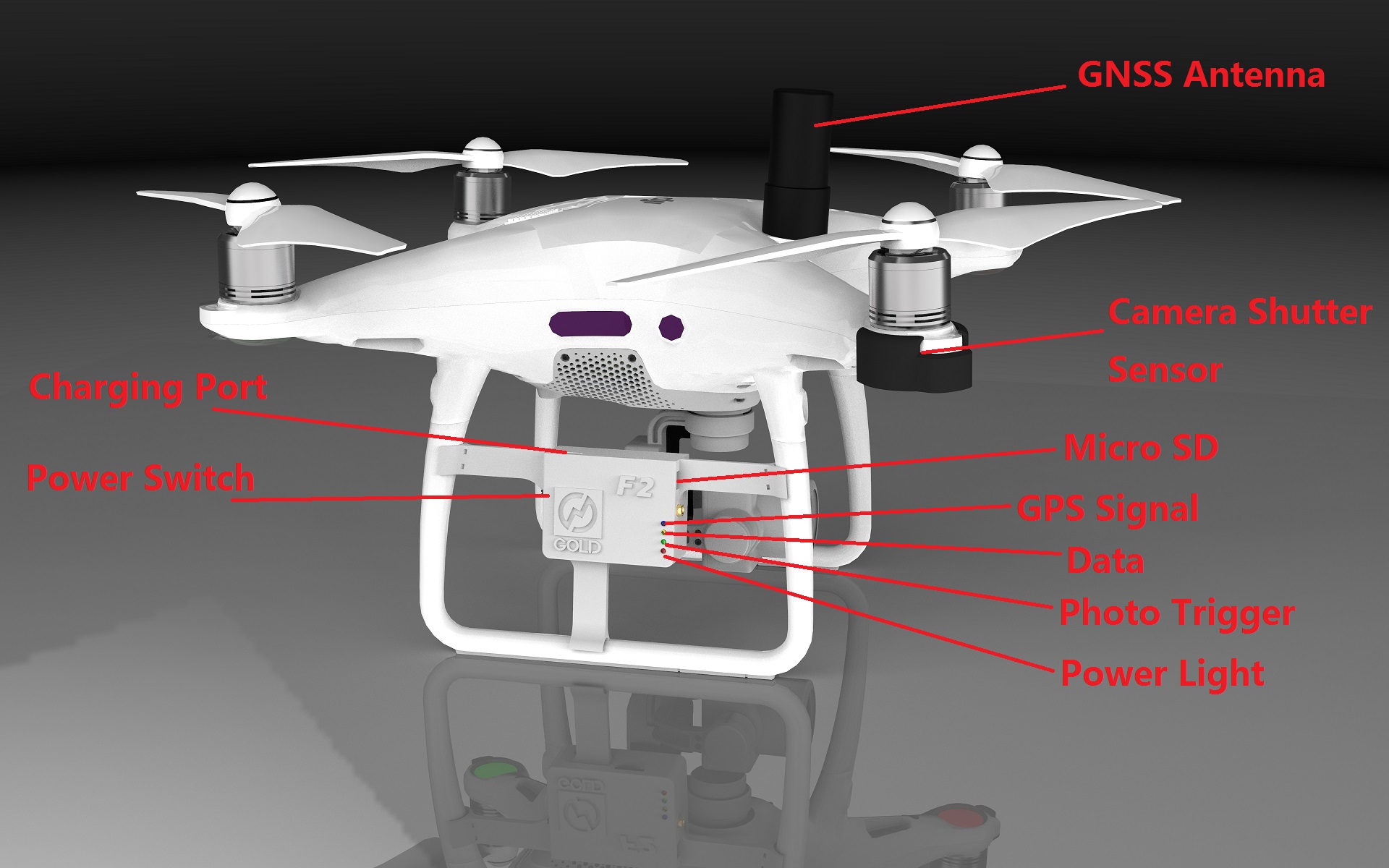 Portable Gnss Rtk Ppk Set For Drone Geodesic Mapping Surveys, High ...