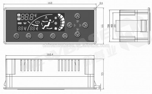 Truck Auto Air Conditioning/air Conditioner Heating Control Panel, High ...