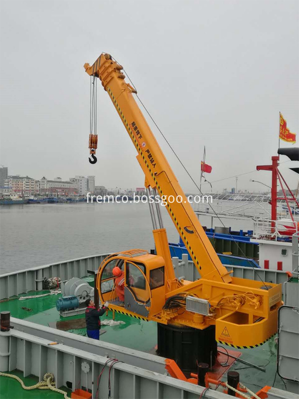 Vessel Marine Crane For Cargo Bulks Unloading, High Quality Vessel ...