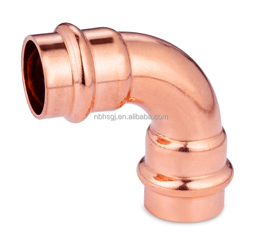 Copper Press Fittings V 프로필 90d 팔꿈치 배관 공급 업체 : As 3688 호주 시장 준수 ...
