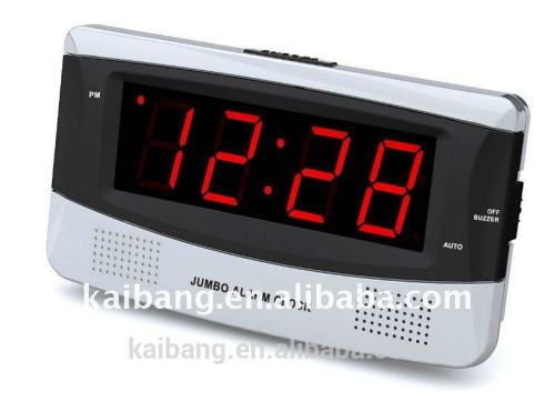 Jumbo Led Table Alarm Clock With Dc Power, High Quality Jumbo Led Table ...