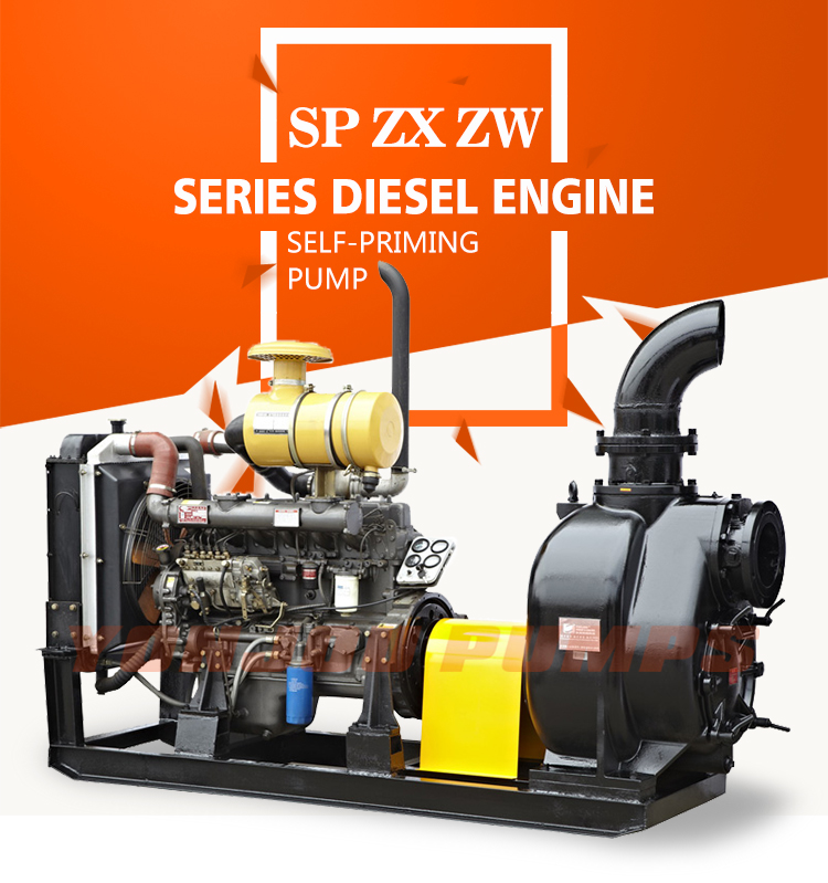 6 Inch 5hp Clogging Self-priming Diesel Engine Water Pump: High ...