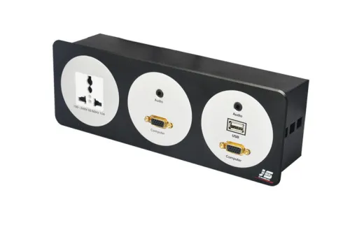 Rj45 Electrical Table Top Hotel Socket Aluminum For Conference Table ...