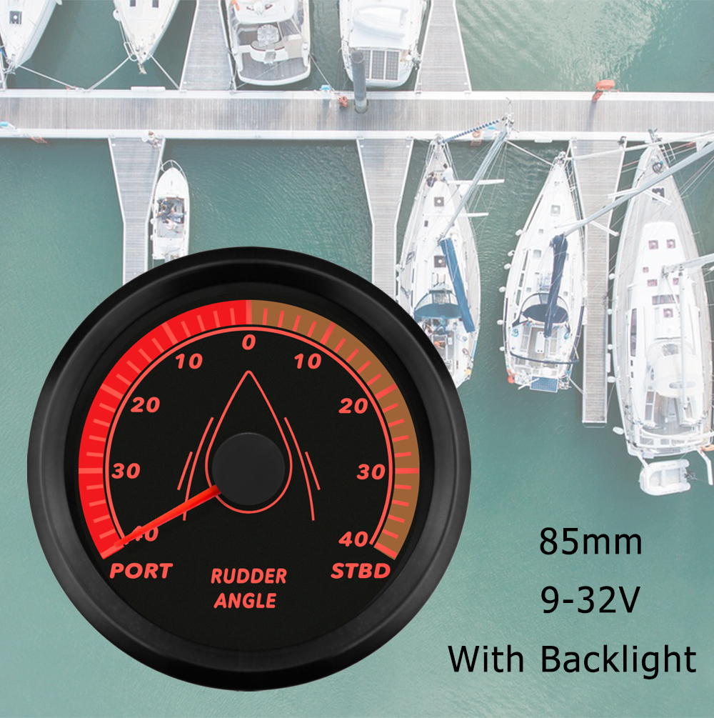 Eling 85mm Rudder Angle Indicator With 52mm Mating Sensor And Red ...