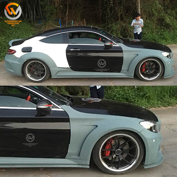 Pd Style Full Wide Body Kit For W205 C63/c63s Coupe Sedan - Front ...