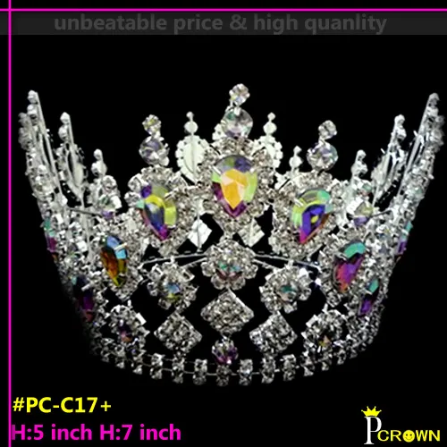 Queen Crown,king Crown,crystal Full Round Crowns, High Quality Queen ...