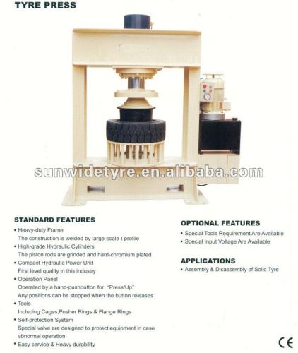 Forklift Solid Tyre Press Tp200, High Quality Forklift Solid Tyre Press ...