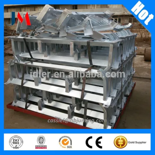 Galvanized Belt Conveyor Roller Steel Frames, High Quality Galvanized ...