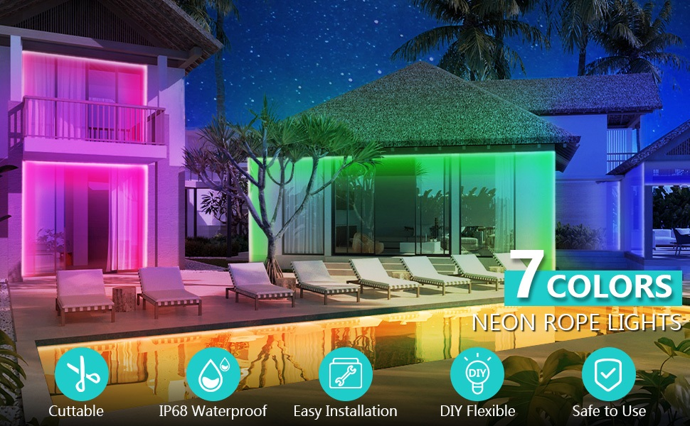 스마트 네온 스트립 라이트 5m/롤, Bossgoo.com의 고품질 스마트 네온 스트립 라이트 5m/롤