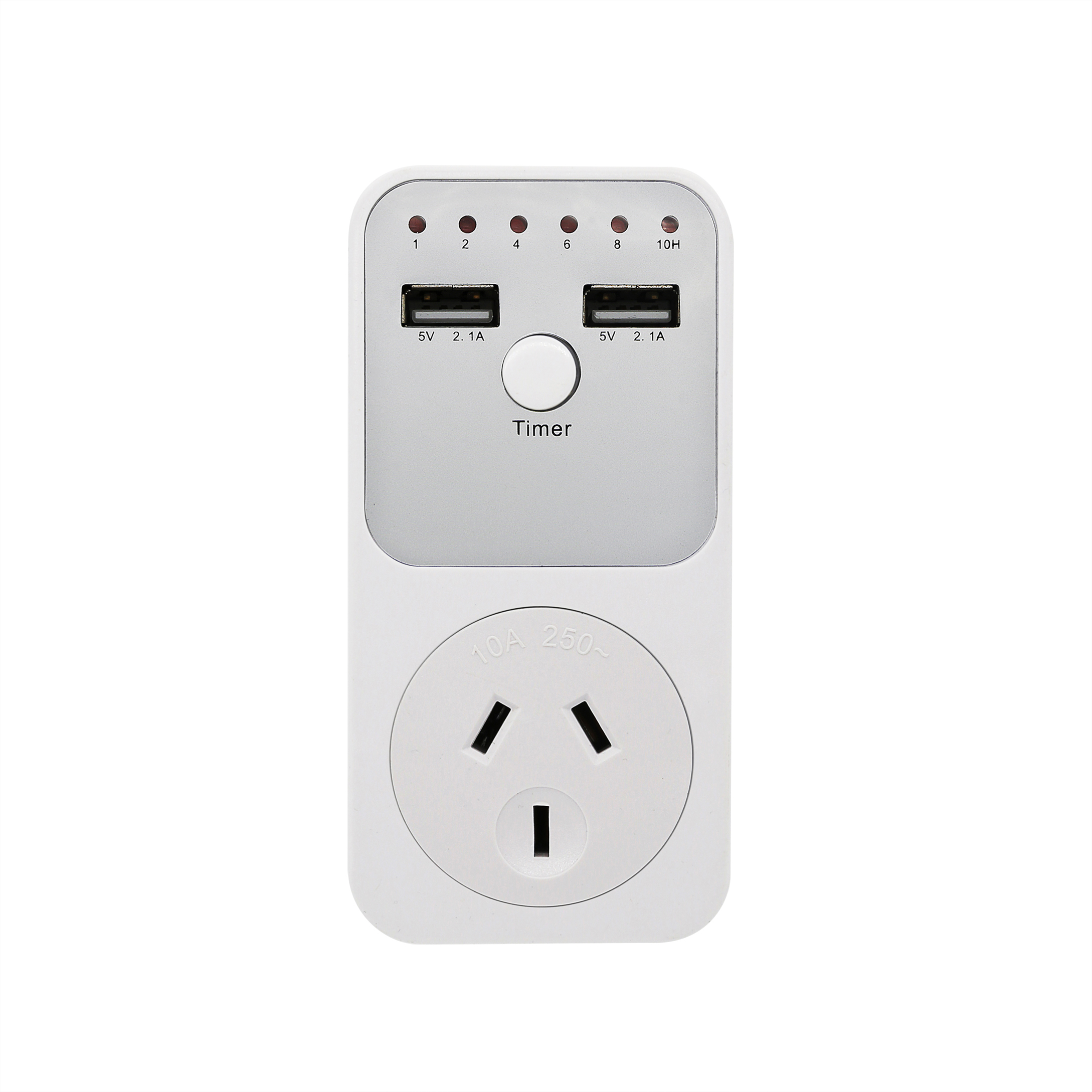 Smart 10-hour Countdown Timer Switch Socket With 8-plug Power Meter And ...