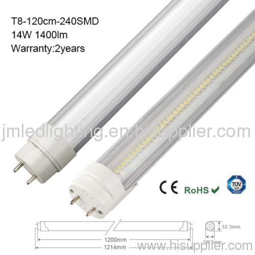 14w Led 튜브 T8 조명 1400lm 120 Cm 알루미늄, Bossgoo.com의 고품질 14w Led 튜브 T8 조명 1400lm 120 Cm 알루미늄