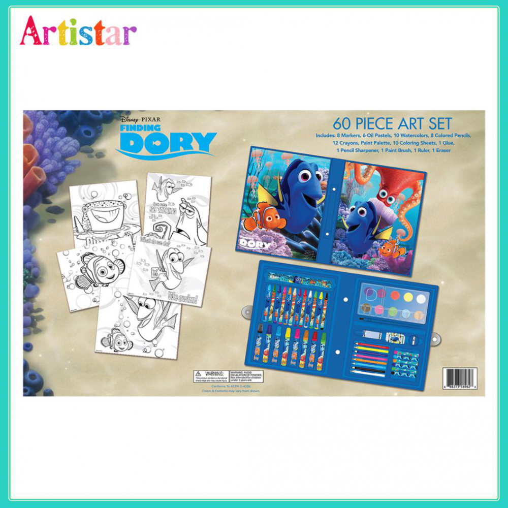 Disney&pixar Finding Dory 60 Pieces Art Set, High Quality Disney&pixar ...