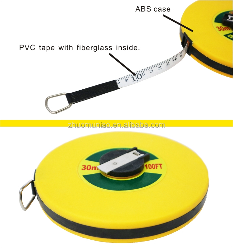 30m Round Fiberglass Measuring Tape Soft Measuring Tape, High Quality ...