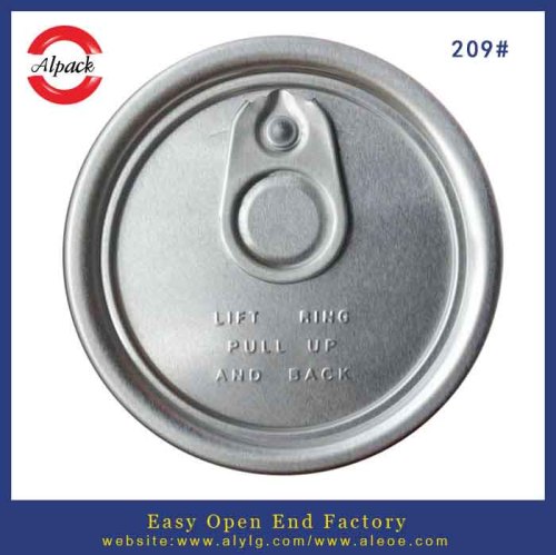209 Aluminum Easy Open Can End For Fruit Canning, High Quality 209 ...