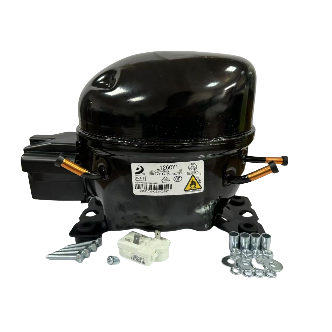 Donper Commercial Refrigerator Compressor Series Hermetic Piston Compressors For Freezers And ...