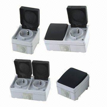 Water-resistant Socket Outlet And Switch, Made Of Pp Material, High ...