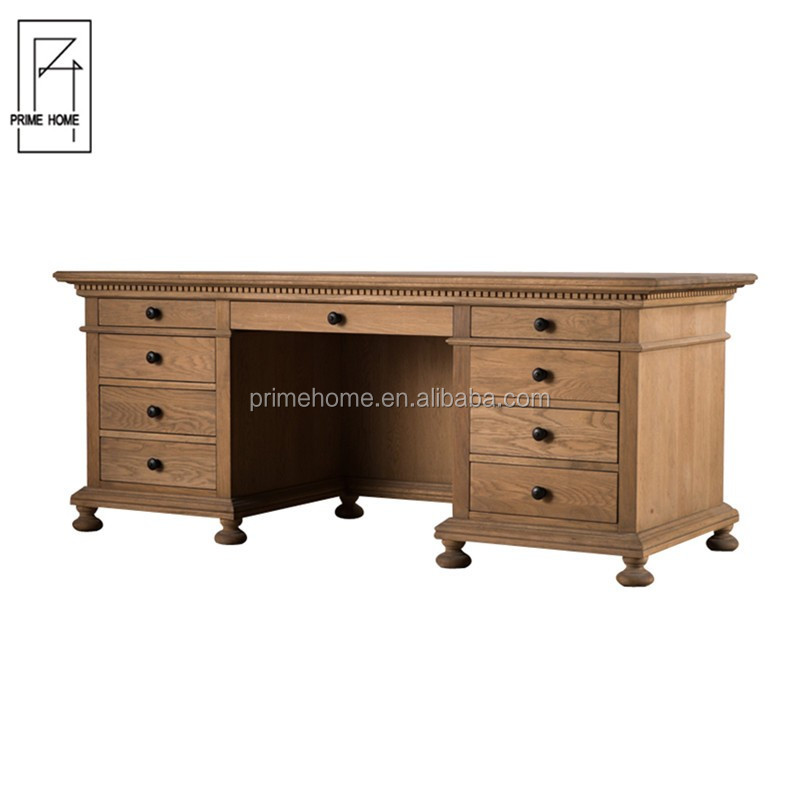 French Provincial Oak Study Desk, High Quality French Provincial Oak ...