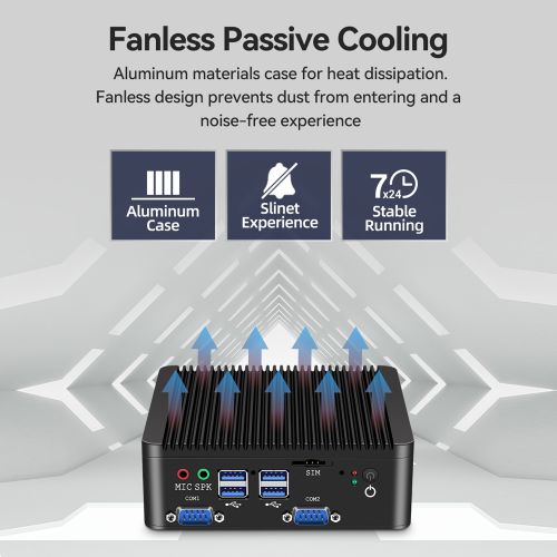 Fanless Iot 산업용 컴퓨터 J4125 Linux Mini Pc, Bossgoo.com의 고품질 Fanless Iot ...