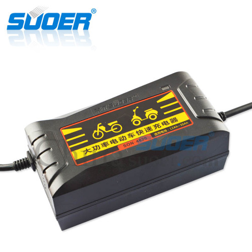 Suoer 48v High Power Smart Fast Charger Electric Bike Battery Charger ...