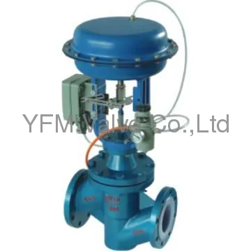 Pneumatic Ptfe Lined Flow Control Valves Adjusting Valve, High Quality ...
