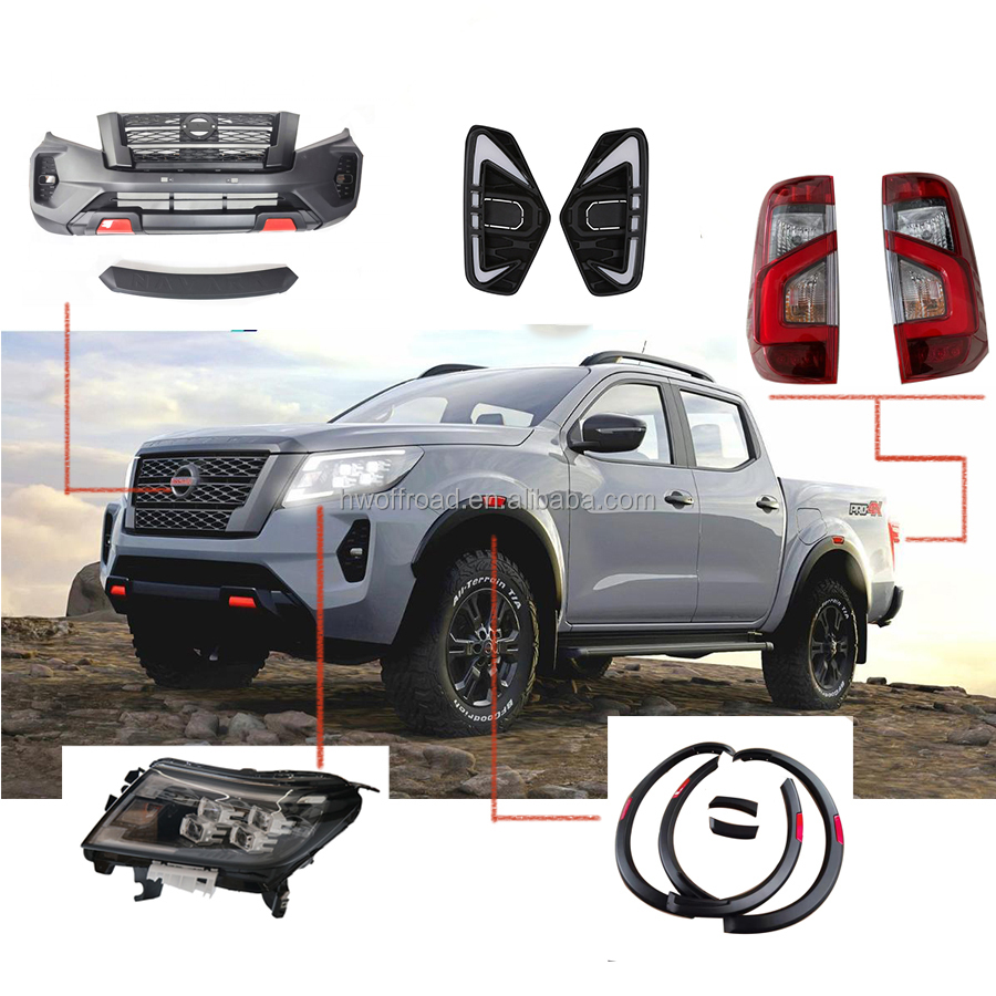 Front Facelift Body Kit For Navara Np300 2016-2021, High Quality Front ...