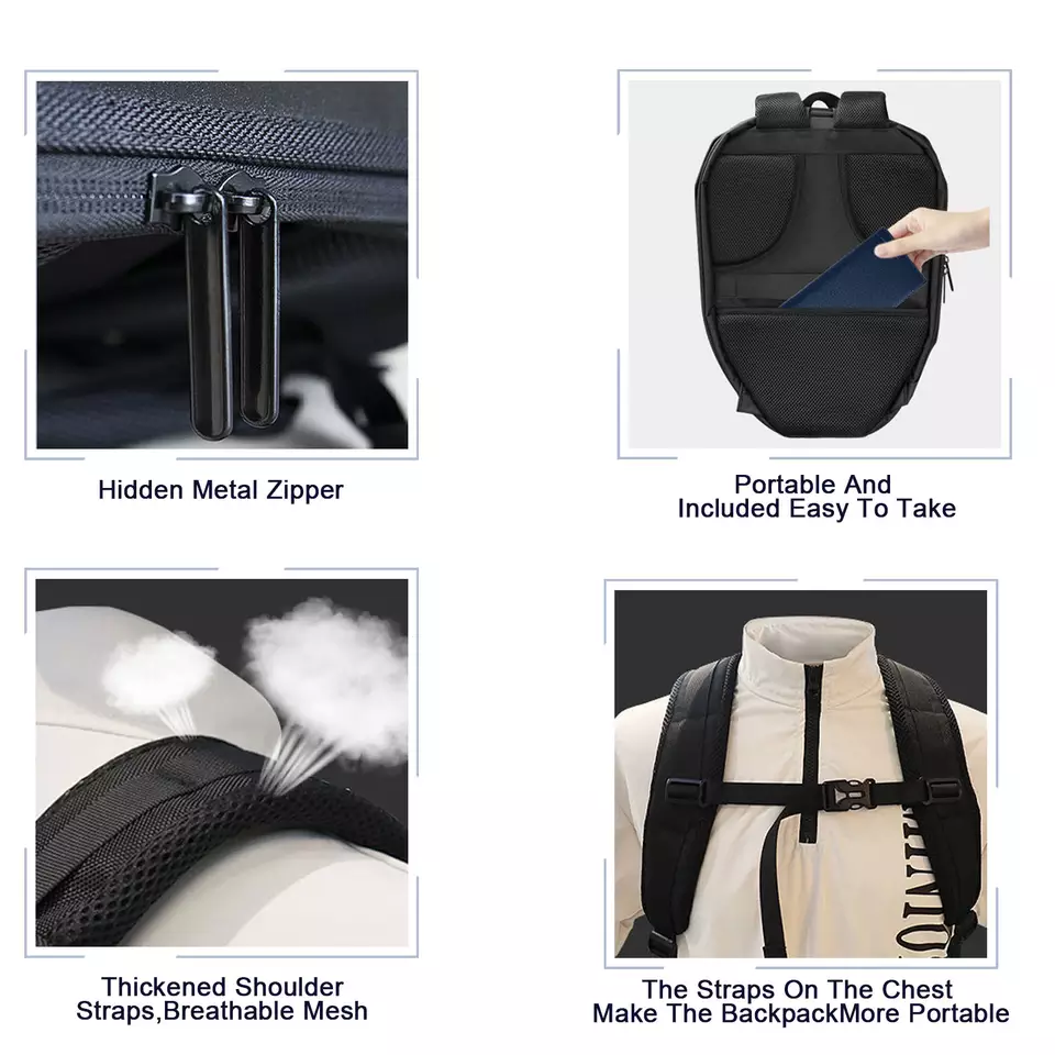 Waterproof Polyester Unisex Led Knight Backpack With Cycling Camera Bag ...