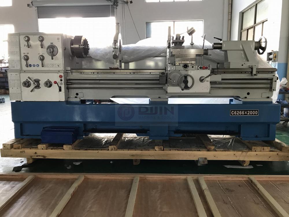 Big Lathe Machine 660mm Universal Heavy Duty C6266x2000 Metal Turning ...