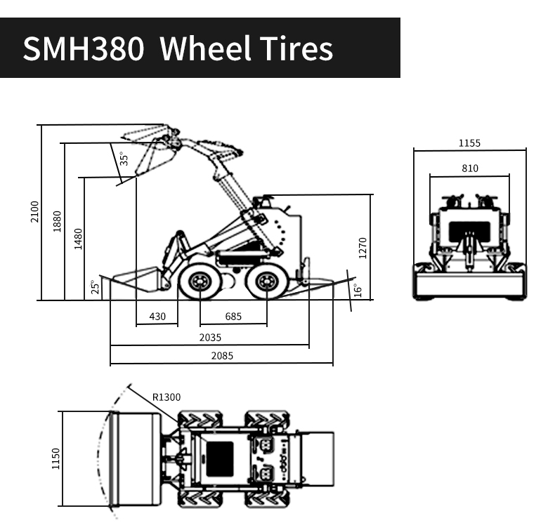 Epa4 Compliant Mini Skid Steer Loader - Best Price Front-mount Mini ...