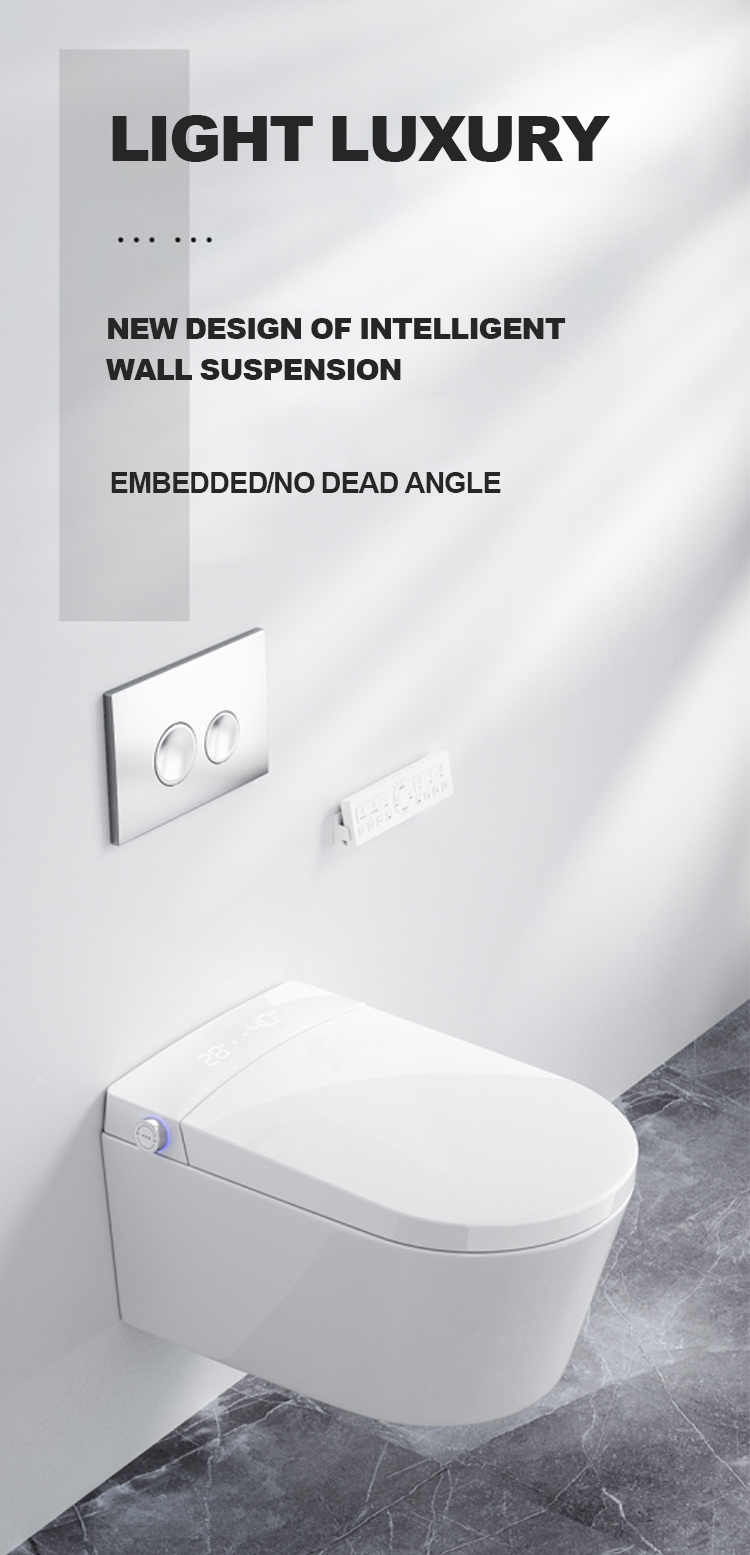 Modern White Rimless Wc Sanitary Ware - Black And White Wall Hung ...