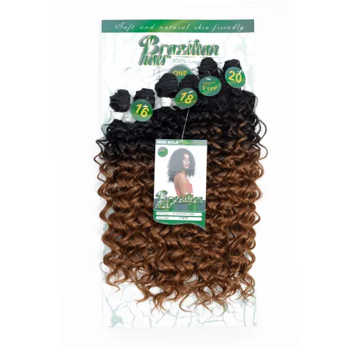 Japanese Tokyokalon Fiber Synthetic Hair Extensions Weft 28 Inch Water ...