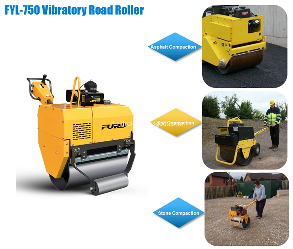 Self Propelled Hand Vibratory Steel Wheel Roller, kualitas tinggi Self ...