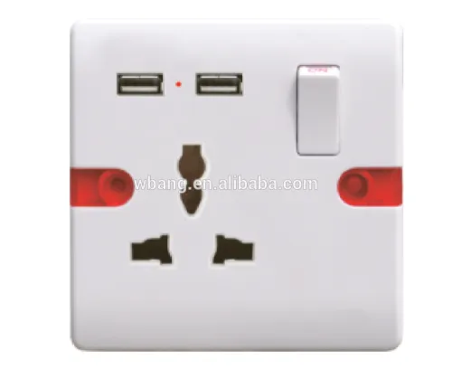 13a Switch Socket With 2 Usb, High Quality 13a Switch Socket With 2 Usb ...