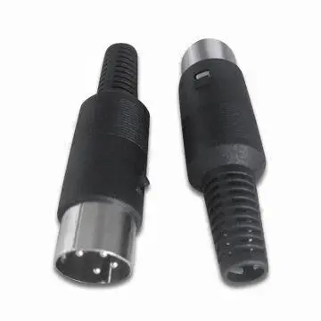 Din Connector With 4 Pins, Male Type, Suitable For Wiring Cable ...
