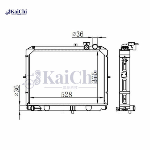 0k72a15200b Aluminum Radiator Kia Pregio/besta 2.7d 1997-, High Quality ...